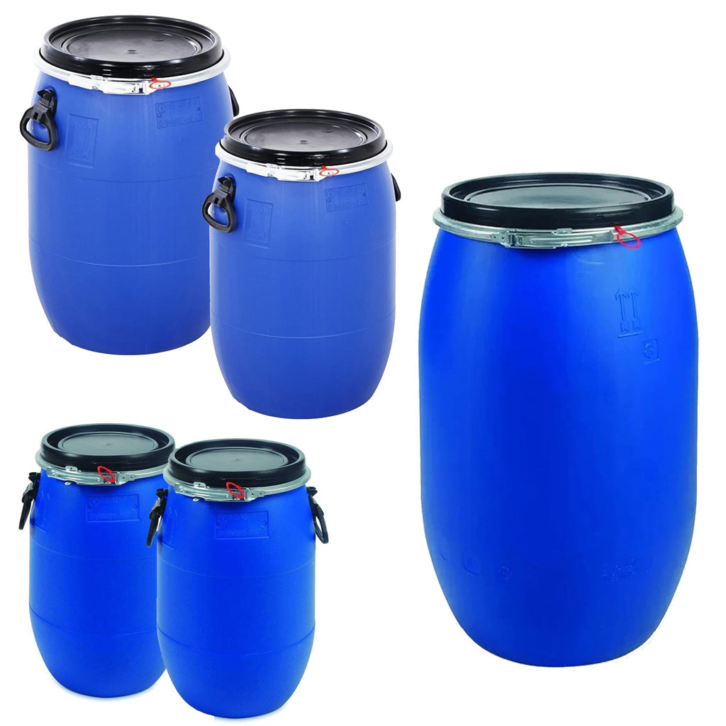 Blue Plastic Open Top Storage Keg Barrel Drums – Storm Trading Group Ltd