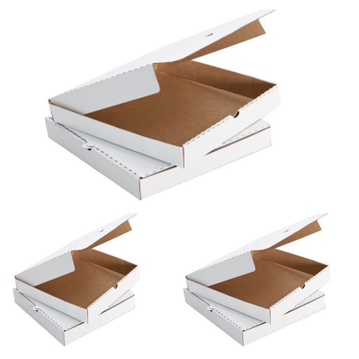 WHITE Plain Pizza Boxes – Storm Trading Group Ltd
